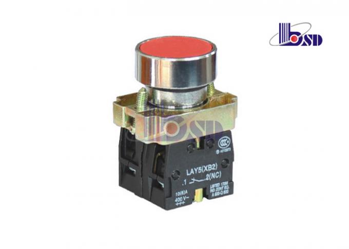 Red Color Push Button Switch Spring Return Flat Button LAY5（XB2）-BA45