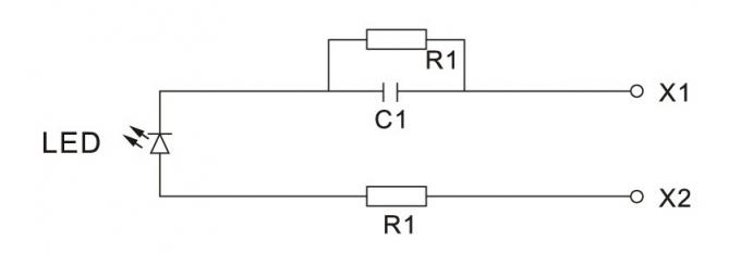 Square Shape Safe Led Indicator Lamp Red Led Panel Mount Indicators