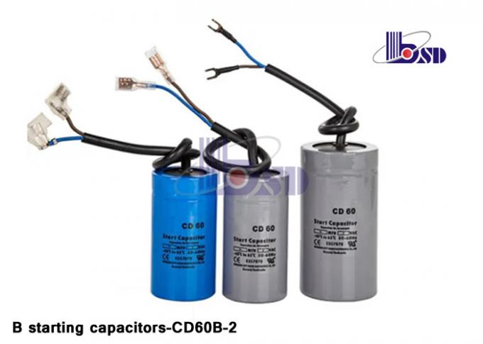 Single Phase Aluminum Electrolytic Capacitor Cable Length From 200mm To ...