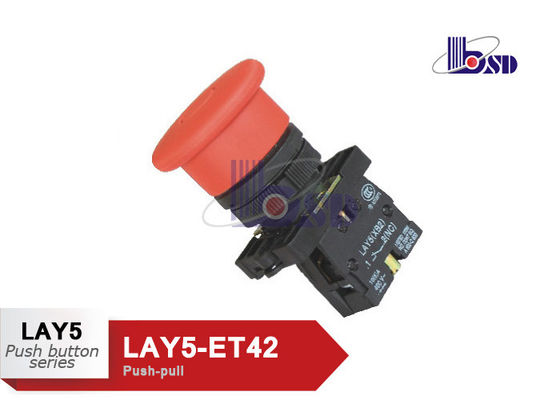 Waterproof Emergency Stop Push Button Switch / Emergency Off Switch