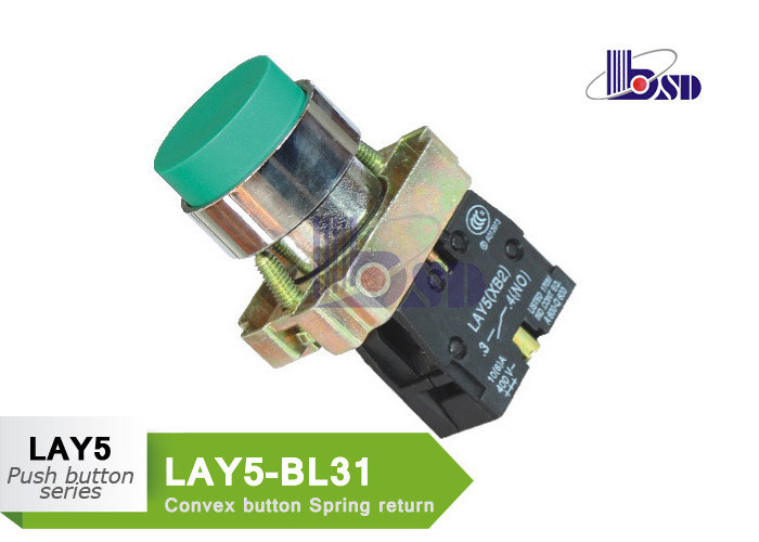 LAY5（XB2）-BL31 green color spring return flat button push button swithes