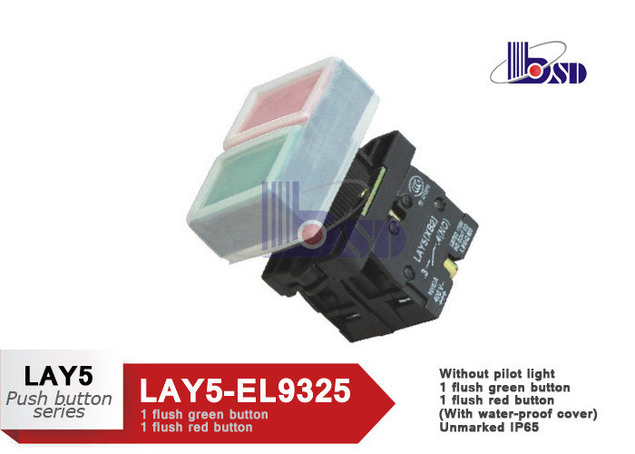 Waterproof Flush Mount Push Button Switch 1 Flush Red 1 Flush Green OEM ...