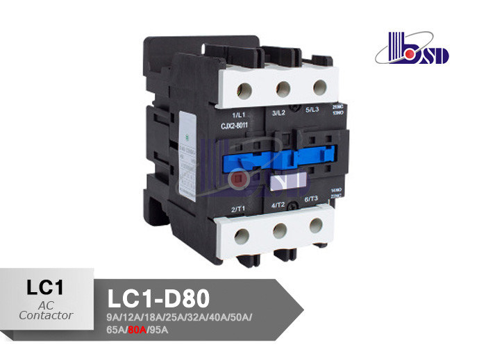 Plastic Magnetic Ac Contactor With Coil Voltage 220 Volt 80A OEM Service