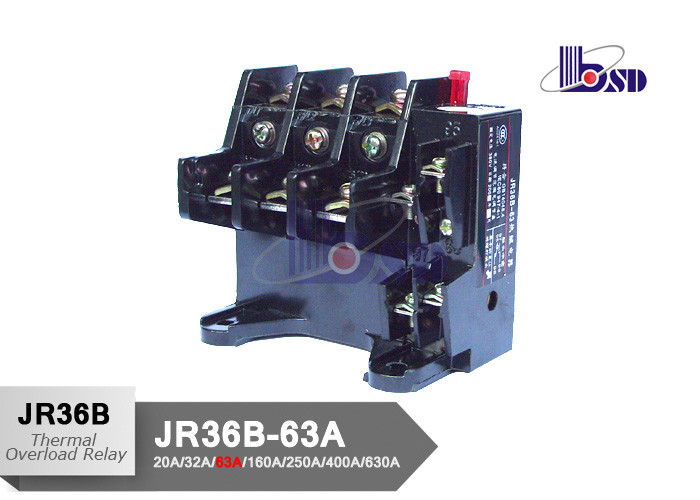 50hz Bimetallic Thermal Overload Relay OEM Service For Phase - Break ...